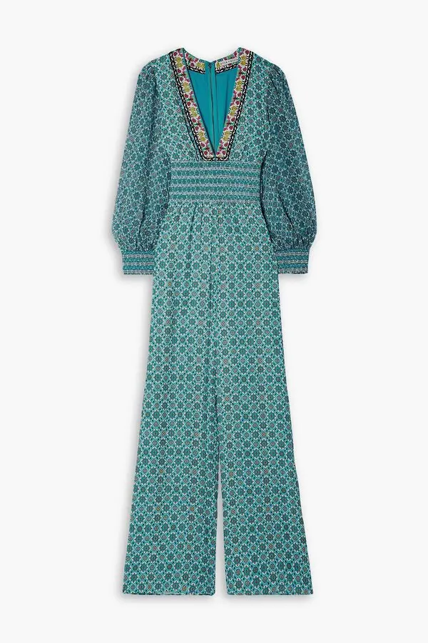 Alice + Olivia Reba Printed Jumpsuit