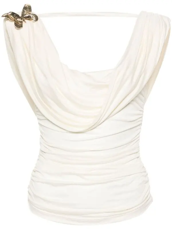 Blumarine Sleeveless Satin Top