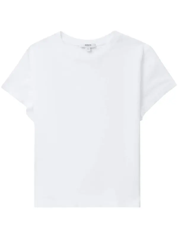 AGOLDE Adine Shrunken-fit Tee - White