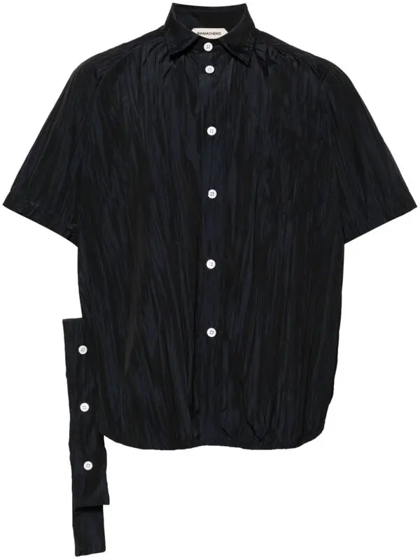 NAMACHEKO Ven Asymmetric Plissé Shirt