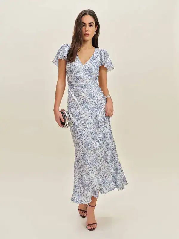 vida backless maxi dress in gold Vida Maxi main image 0