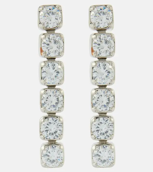 JIL SANDER Crystal Drop Earrings