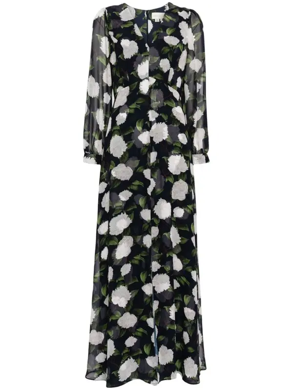 Sachin & Babi Penny Floral-print Gown - Blue