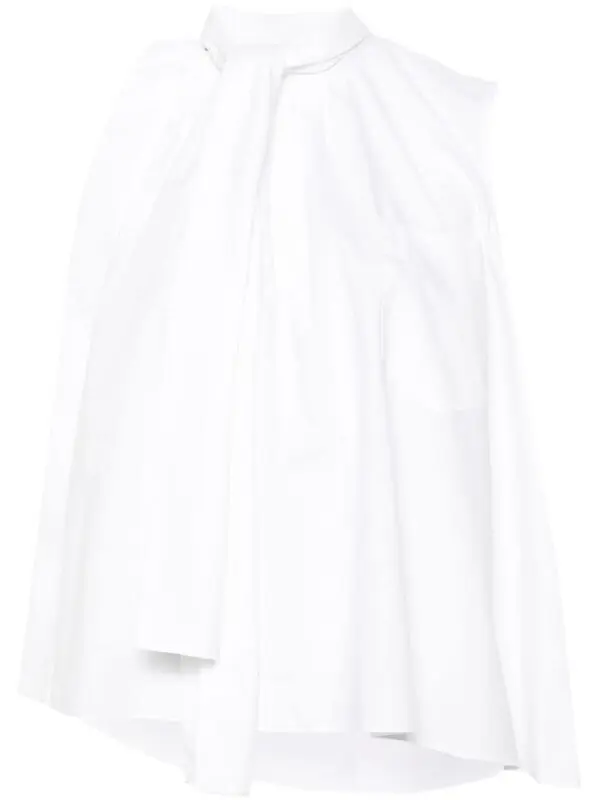 Sacai Sleeveless Poplin Blouse