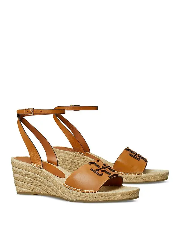 Tory Burch Ines Espadrille Wedge Sandals - Tan