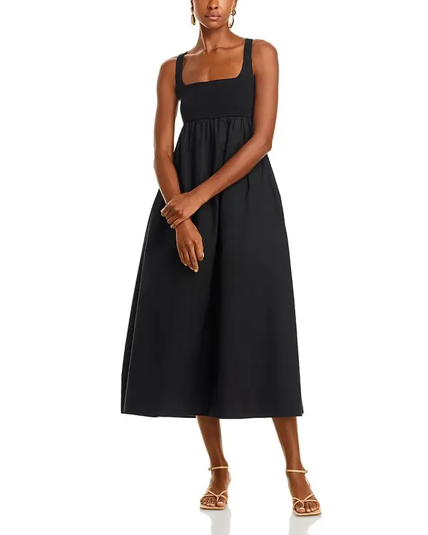knit belt dress Black 1930s Off Shoulder Knit Belt Mermaid Dress main image 1