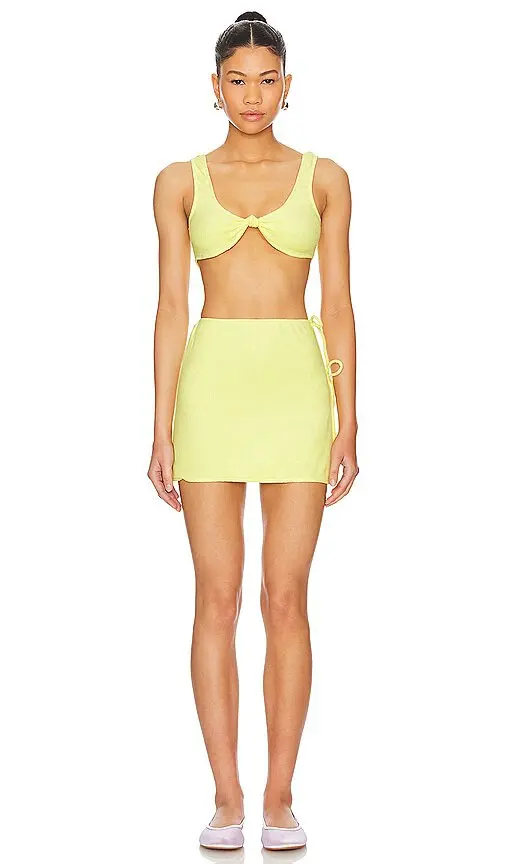Superdown Delilah Terry Skirt Set