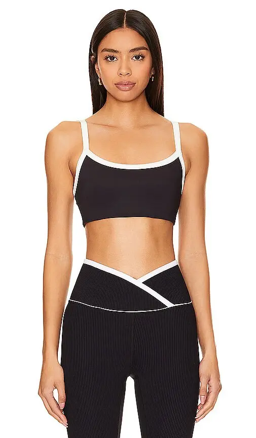 Year Of Ours Bralette In Black - Black & White