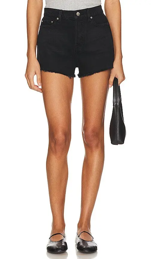 GRLFRND Cindy High Rise Cut-off Denim Shorts - Moonrise