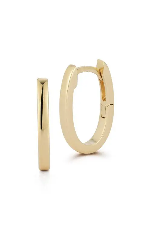 Dana Rebecca Designs Huggie Hoop Earrings Yellow Gold Editorialist