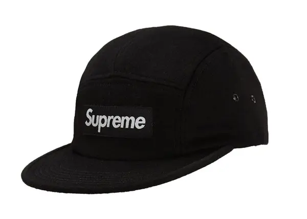 Supreme Wool Camp Cap - Black