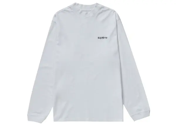 Supreme Long Sleeve Mock Neck Top - White