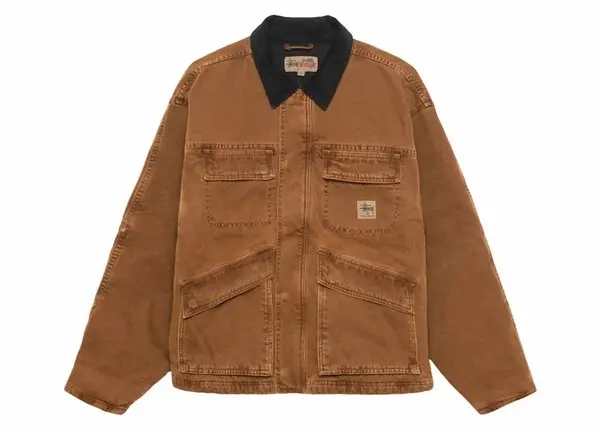 StÜssy Washed Canvas Shop Jacket - Bronze