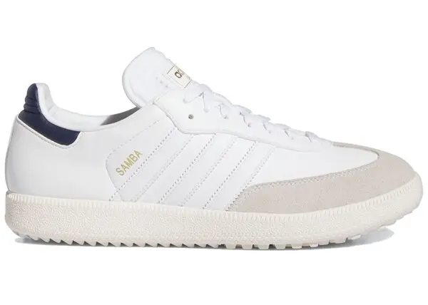Adidas Samba Golf Sneakers - Cloud White/collegiate Navy Blue/off White