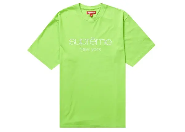 Supreme Classic Logo Short Sleeve Top - Lime