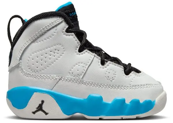 JORDAN 9 Retro Sneakers - Summit White/black/dark Powder Blue