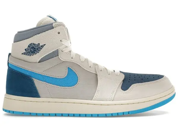 JORDAN 1 High Zoom Air Cmft 2 Sneakers - Sail/blue Grey/light Silver