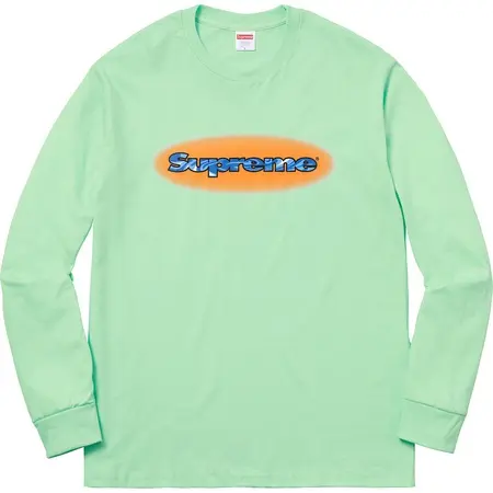 Supreme Long Sleeve Tee Shirt - Mint