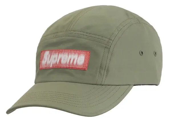 Supreme Reversed Label Camp Cap - Olive