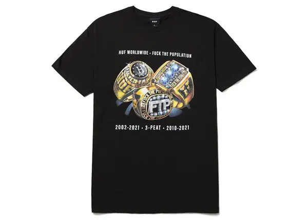 HUF X Ftp 3 Peat T-shirt - Black
