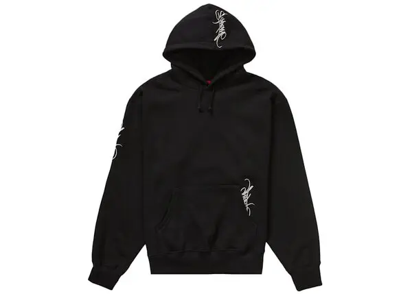 Supreme Tag Hooded Sweatshirt - Black