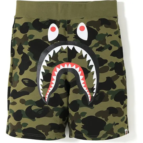 BAPE 1st Camo Shark Sweat Shorts