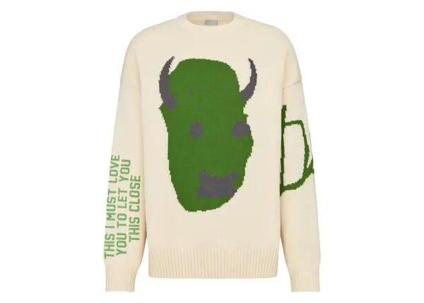 Dior X Cactus Jack Oversized Sweater - Ecru