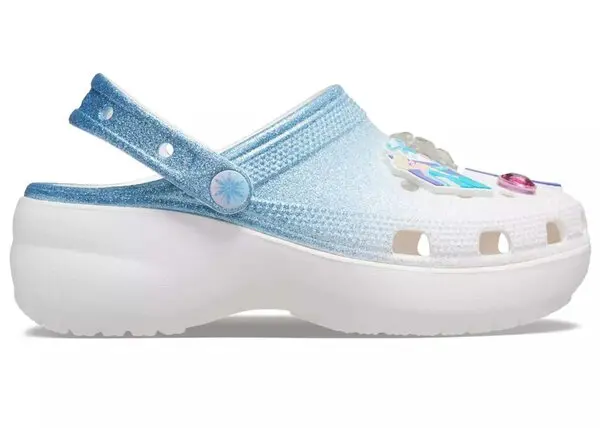 CROCS Classic Platform Clog Disney Frozen - White/blue