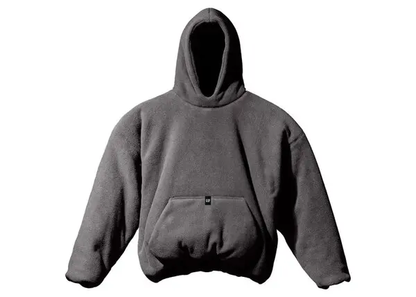 Yeezy Polar Fleece Padded Hoodie - Dark Grey