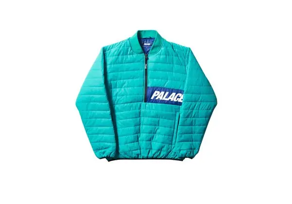 PALACE Half Zip Packer - Teal