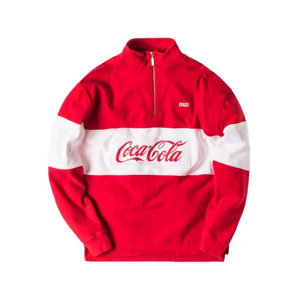 Kith Coca Cola Half Zip Rugby - Red | Editorialist