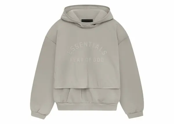 Fear Of God Essentials Nylon Fleece Hooded Sweater - Seal