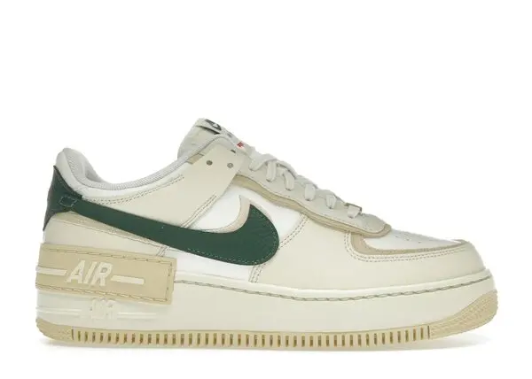 Nike Air Force 1 Low Shadow Fir Sneakers - Coconut Milk/campfire Orange/pale Vanilla