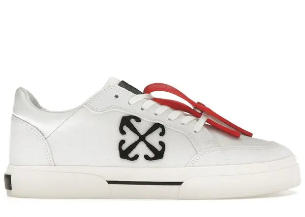 Off-White Low Vulcanized Sneakers - White/black