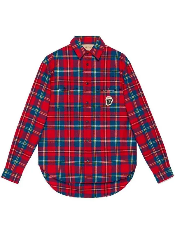 Gucci Tartan Skunkpatch Shirt