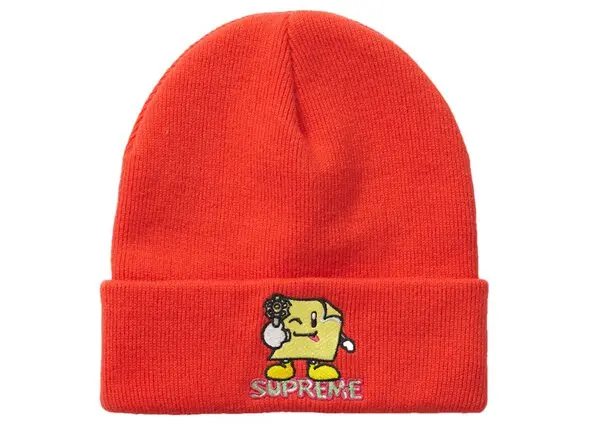 Supreme Sticky Note Beanie - Dark Orange