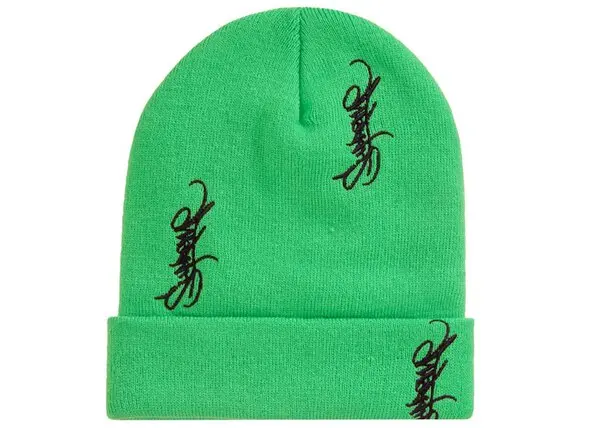 Supreme Tag Beanie - Lime