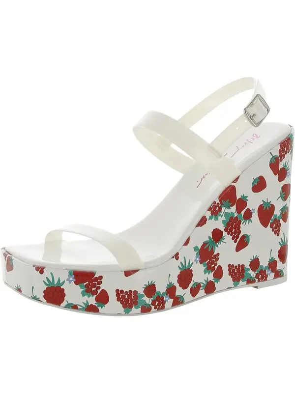 Blue By Betsey Johnson Womens Sb Ember Wedge Sandal Pink Size 9 M