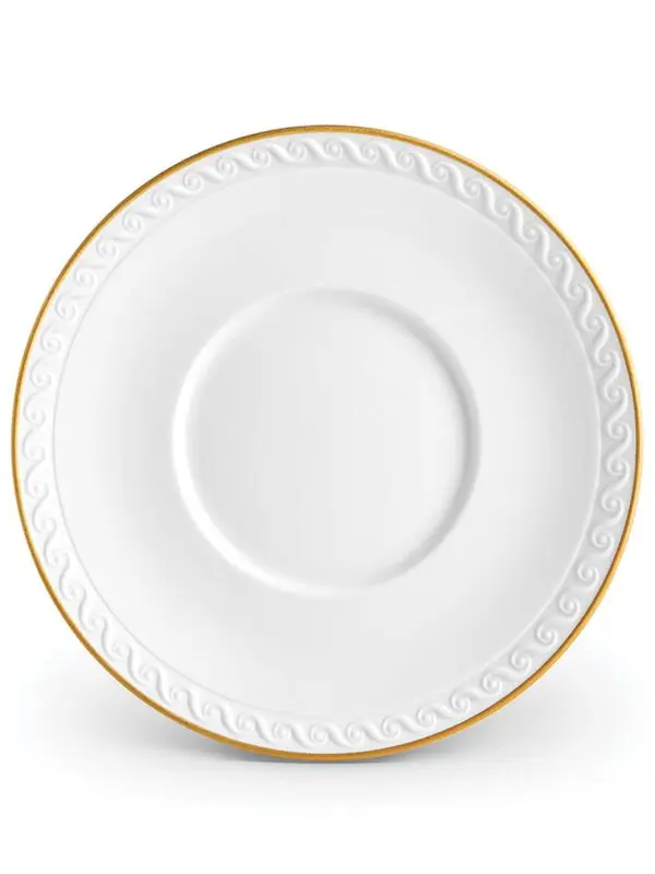 L'Objet Neptune Porcelain Saucer Plate - White