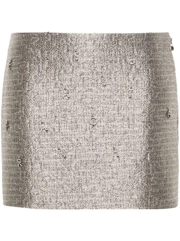 Elisabetta Franchi Tweed Mini Skirt