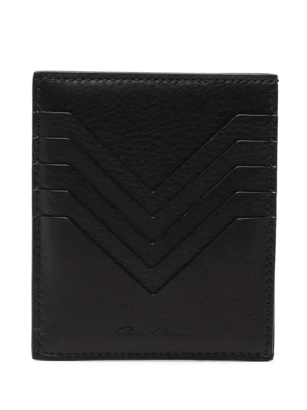 Rick Owens Logo-debossed Leather Cardholder