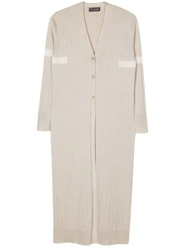 Lorena Antoniazzi Long Ribbed Cardigan Coat