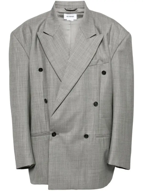 HED MAYNER Double-breasted Wool Blazer