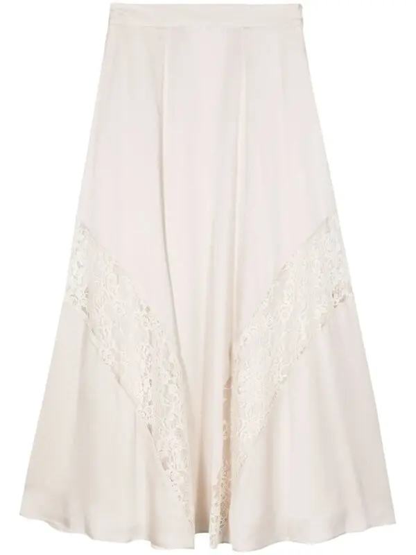 Lorena Antoniazzi Lace-detail Midi Skirt