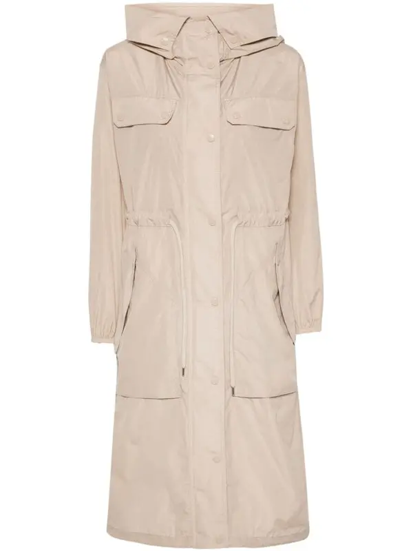 Moncler Mantio Parka Coat - Neutrals