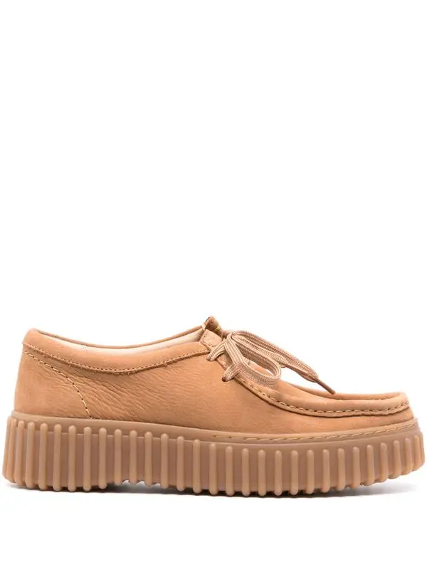Clarks Torhill Bee Leather Loafers - Brown