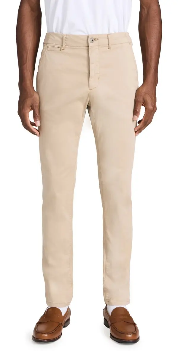 Paige Danford Stretch Sateen Chinos - Khaki