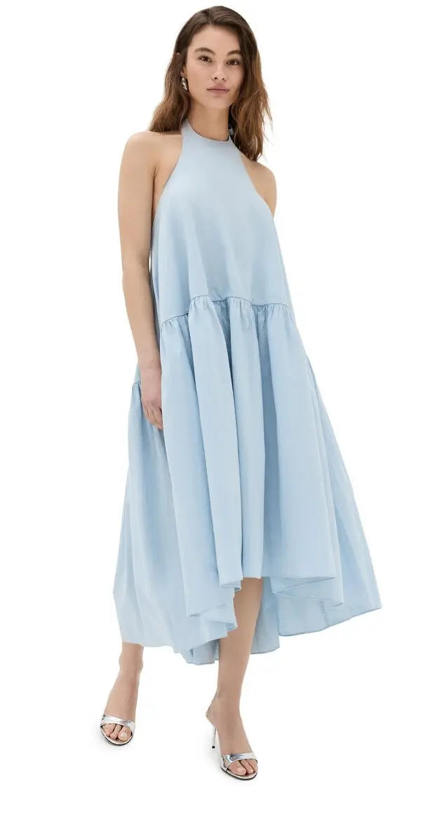 AZLEE Winston Midi Dress - Light Denim