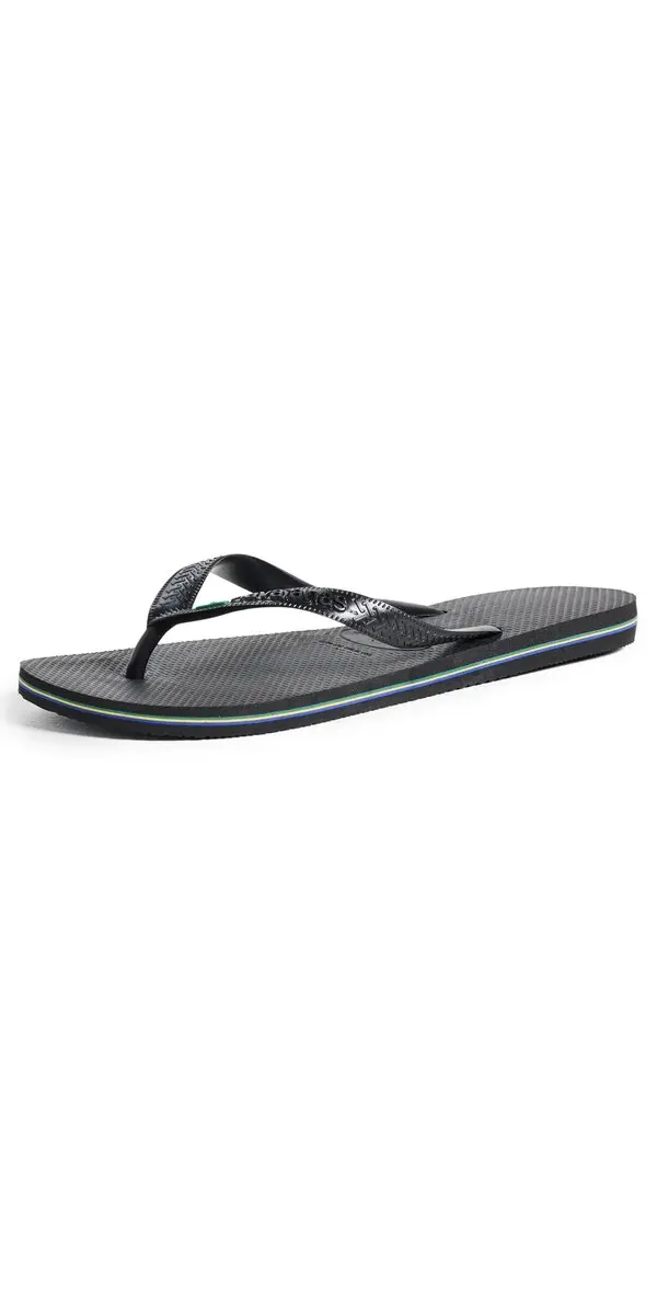 Havaianas Brazil Flip Flops - Black