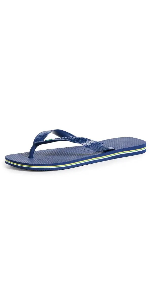 Havaianas Brazil Flip Flops - Navy Blue